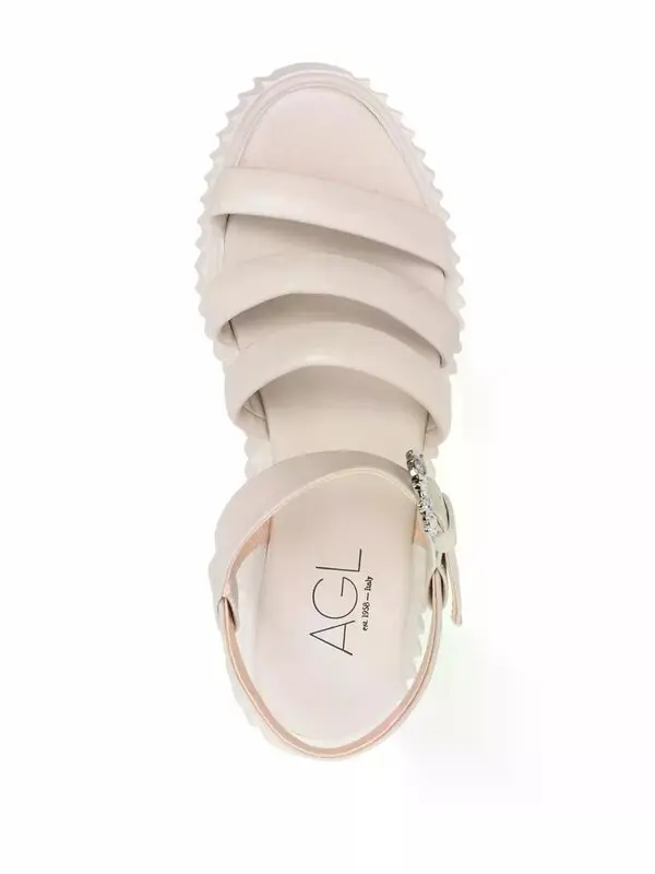 Agl Strap-design Platform Sandals