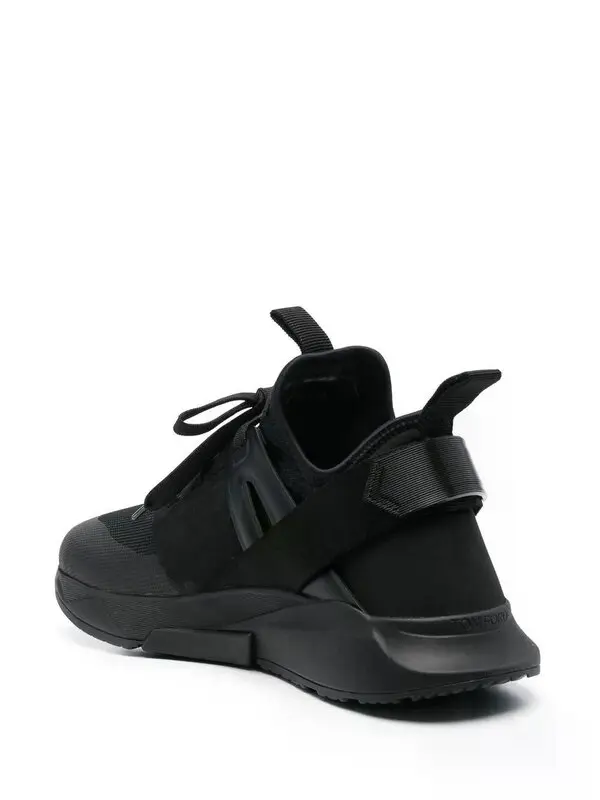 TOM FORD Jago Logo-patch Lace-up Sneakers - Black