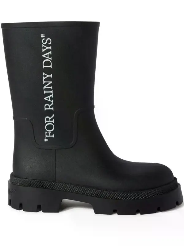 Off-White Mid-calf Rain Boots