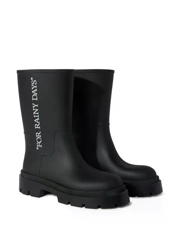 Off-White Mid-calf Rain Boots