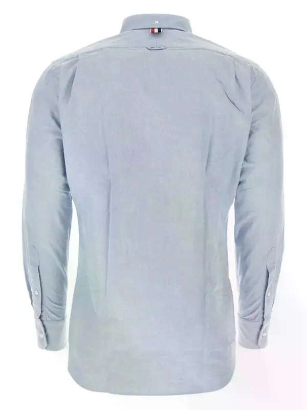 Thom Browne Button-up Cotton Shirt - Blue