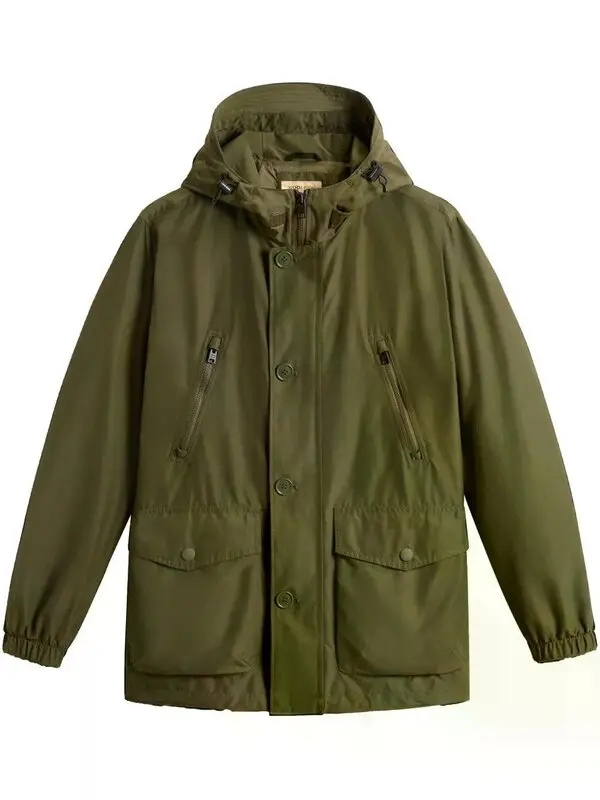 Woolrich Parka Light Ramar With Hood - Green