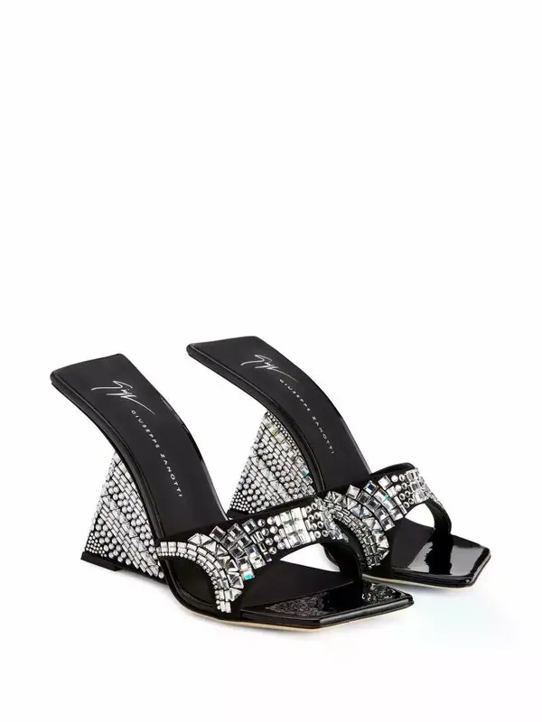 GIUSEPPE ZANOTTI Akira Shine Wedge Sandals