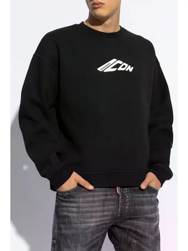 Dsquared2 Graphic-print Sweatshirt - Black
