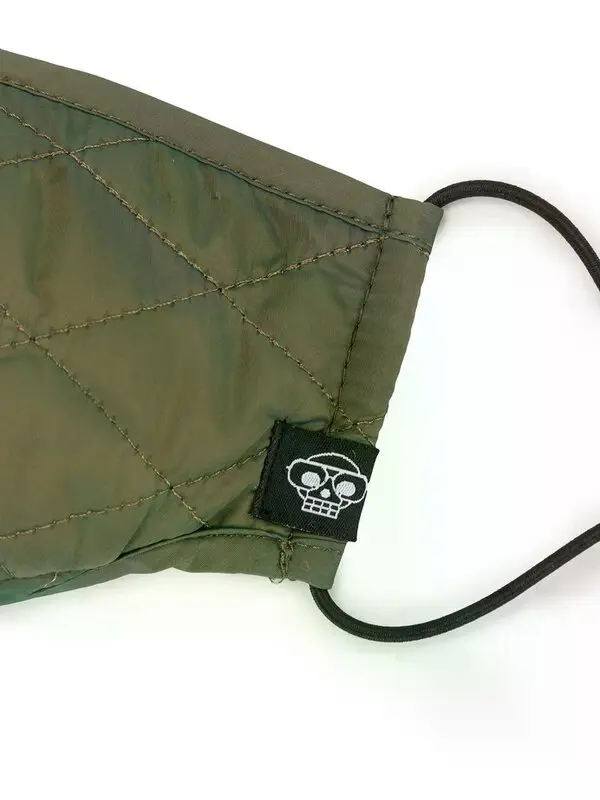 MOSTLY HEARD RARELY SEEN Quilted Face Mask - Green