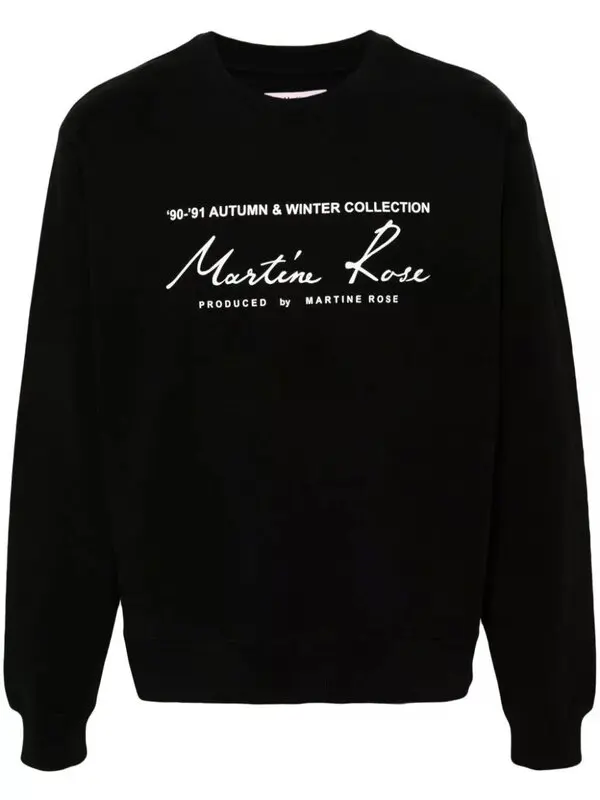 Martine Rose Logo-print Cotton Sweatshirt