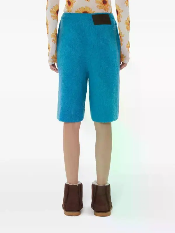 JW Anderson Logo-appliqué Knit Bermuda Shorts