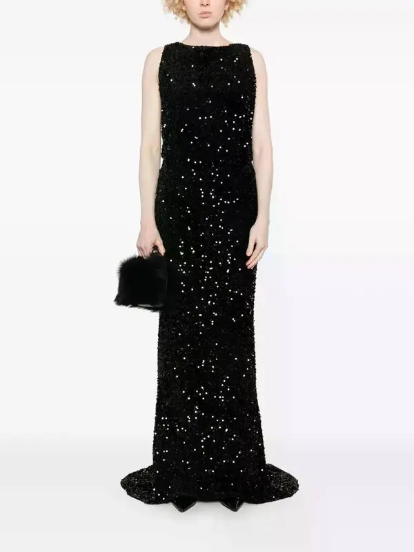 Elisabetta Franchi Sequinned Maxi Dress