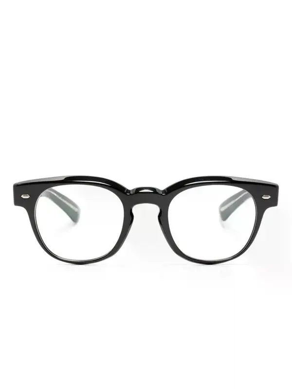 Oliver Spencer Round-frame Glasses - Black