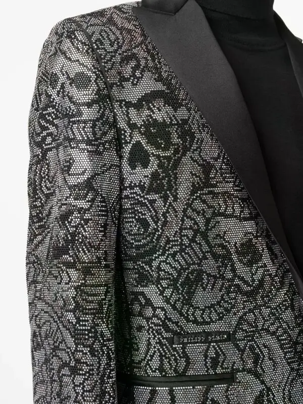 Philipp Plein Lord Fit Tattoo Blazer
