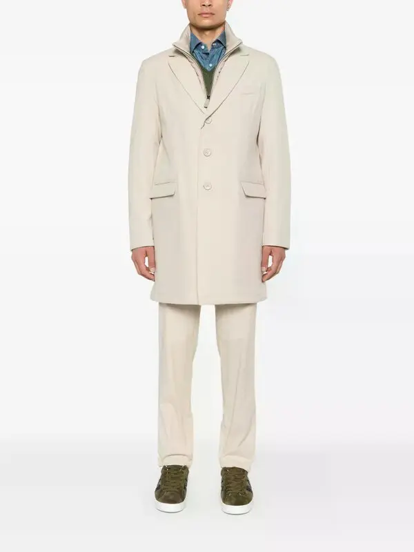 Herno Virgin Wool Coat - Neutrals