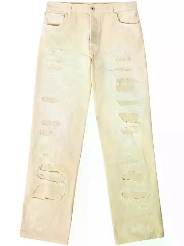 Heron Preston Straight-leg Distressed-finish Jeans