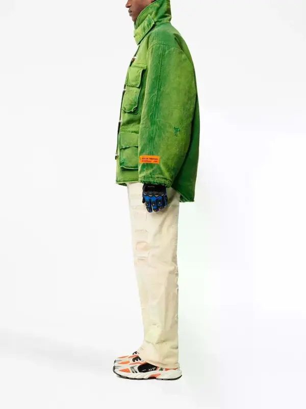 Heron Preston Straight-leg Distressed-finish Jeans