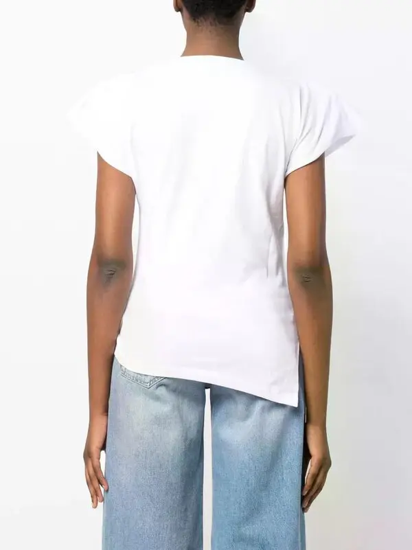 Isabel Marant Étoile Sebani Padded Asymmetric T-shirt - White