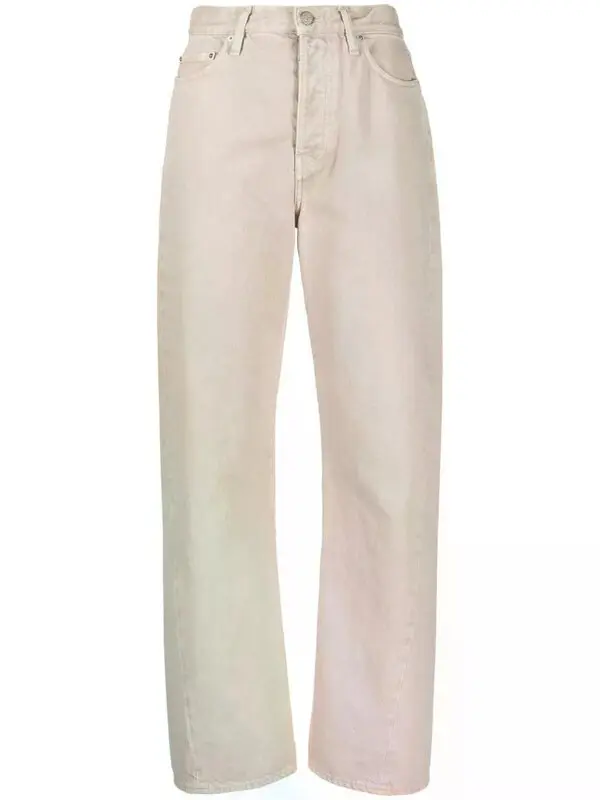 TOTEME Twisted Seam Straight-leg Jeans - Neutrals