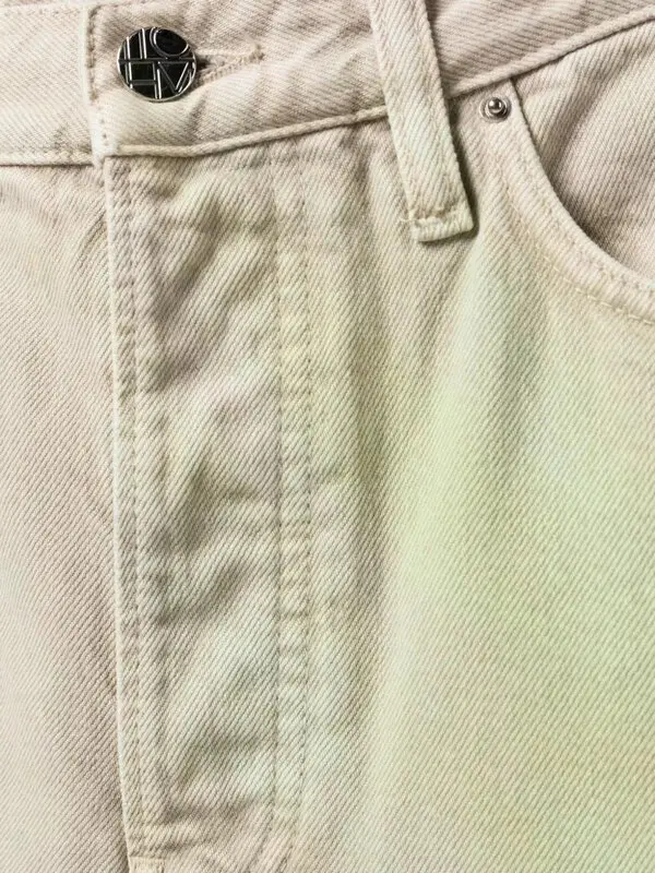 TOTEME Twisted Seam Straight-leg Jeans - Neutrals