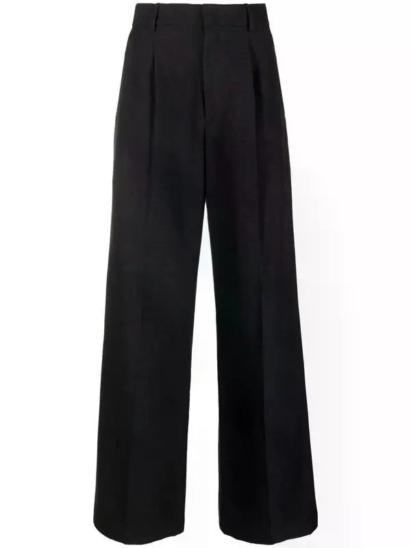 Isabel Marant Étoile High-waisted Wide-leg Trousers In Midnight