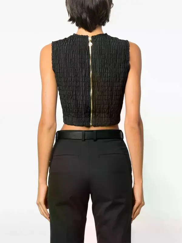 PATOU Smocked Crop Top