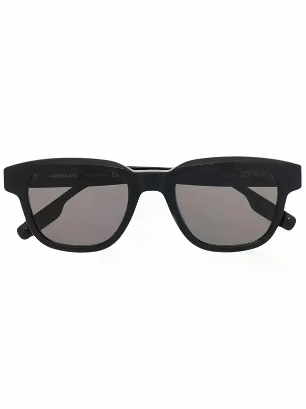 Montblanc Tinted Square-frame Sunglasses - Black