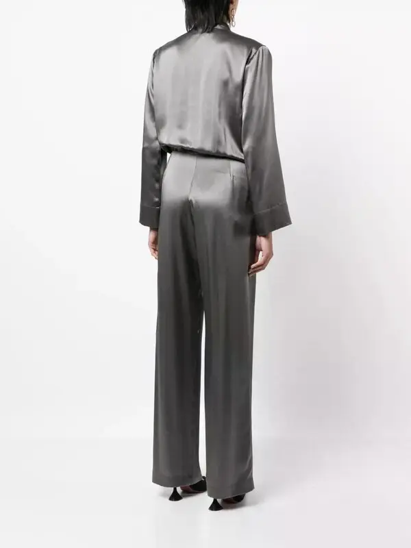 Michelle Mason Tie-front Kimono Jumpsuit