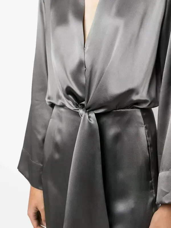 Michelle Mason Tie-front Kimono Jumpsuit