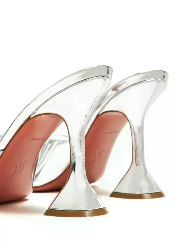 Amina Muaddi 95mm Lupita Leather Sandals