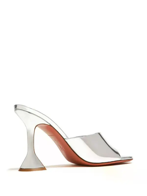 Amina Muaddi 95mm Lupita Leather Sandals