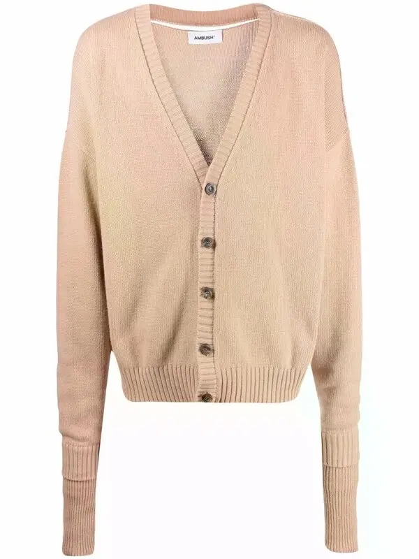 AMBUSH Logo-intarsia Knit Cardigan