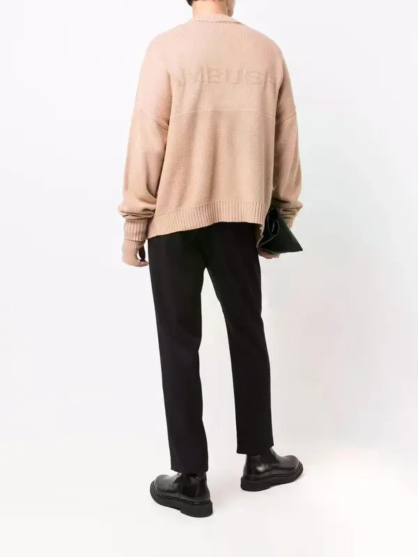AMBUSH Logo-intarsia Knit Cardigan