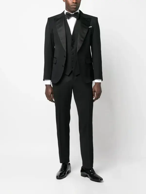 Dolce & Gabbana Tuxedo-style Three-piece Suit - Black