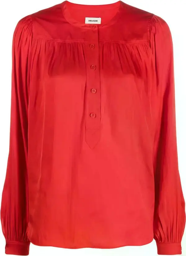 Zadig&Voltaire Tigy Satin-finish Blouse