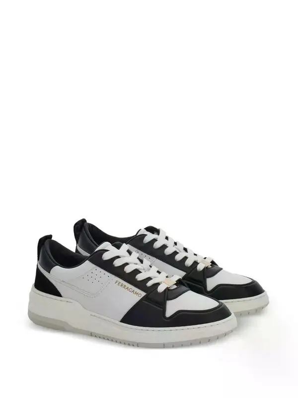 FERRAGAMO Two-tone Leather Sneakers