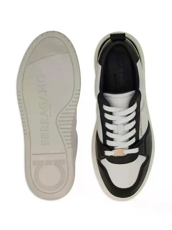 FERRAGAMO Two-tone Leather Sneakers