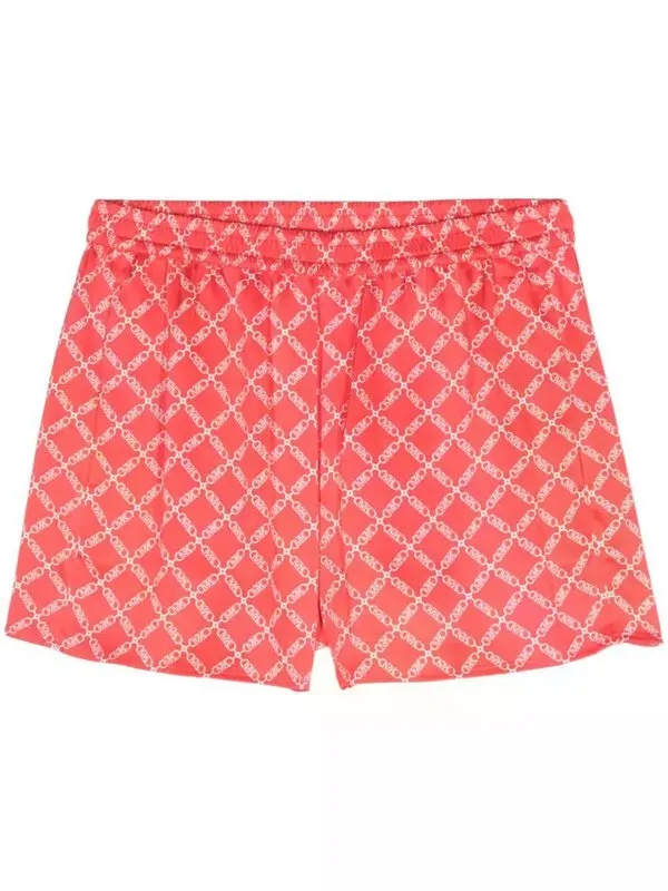 Michael Kors Empire Logo-print Satin Shorts
