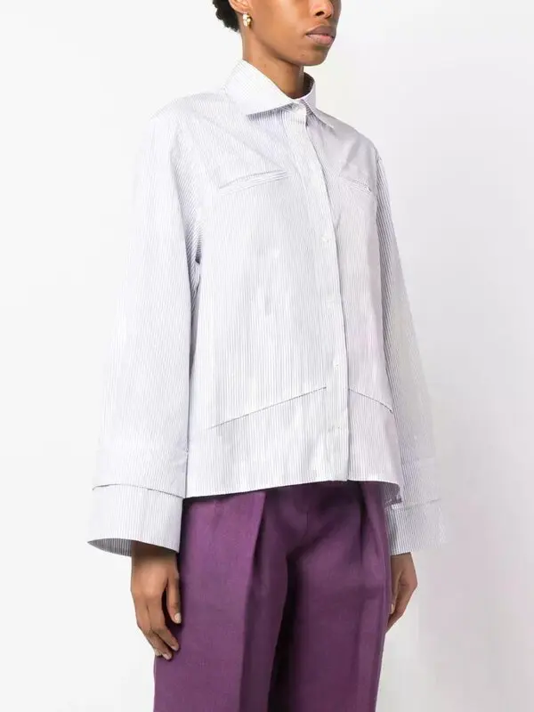 MAISON JEJIA Striped Cotton Shirt