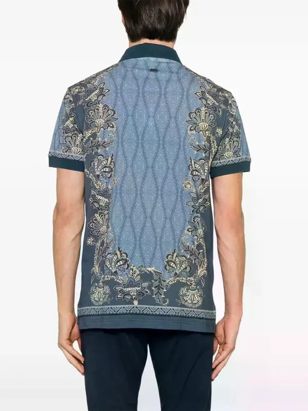 Etro Paisley-print Polo Shirt