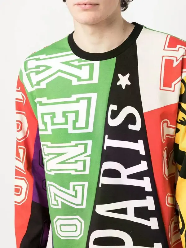 Kenzo Patchwork Cotton Sweatshirt