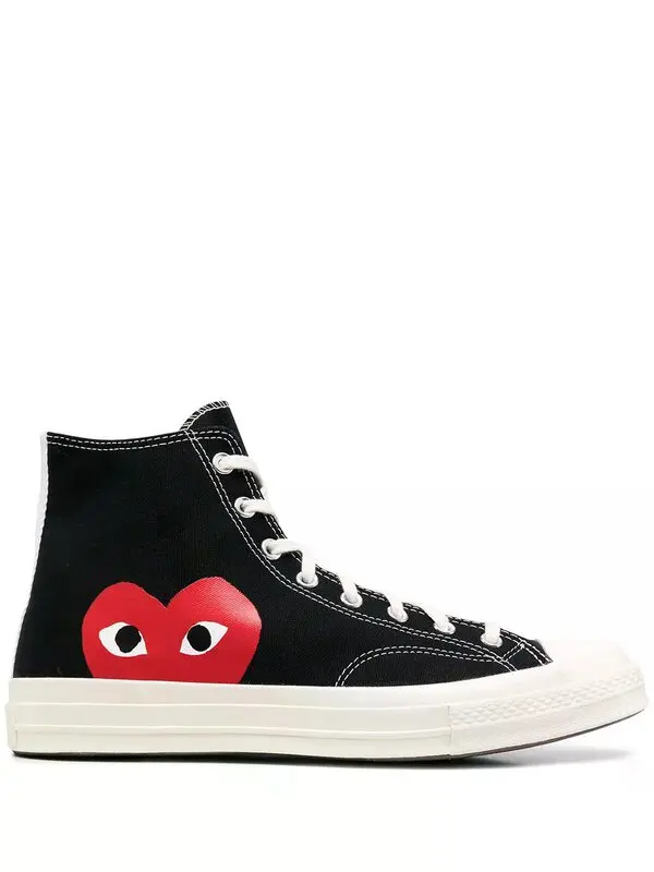 CONVERSE X COMME DES GARONS PLAY High Top Canvas Sneakers