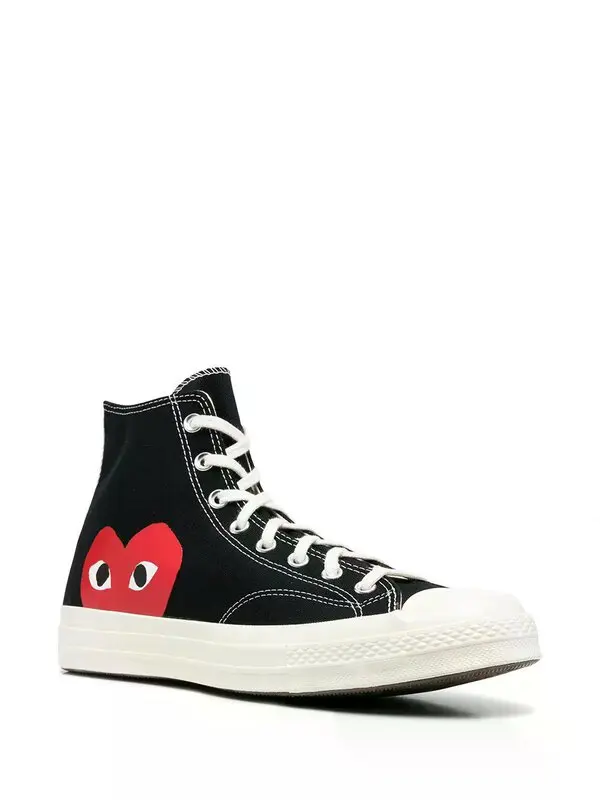 CONVERSE X COMME DES GARONS PLAY High Top Canvas Sneakers