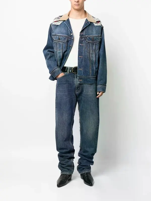MAISON MARGIELA X Pendleton Yoke-detail Tapered Jeans