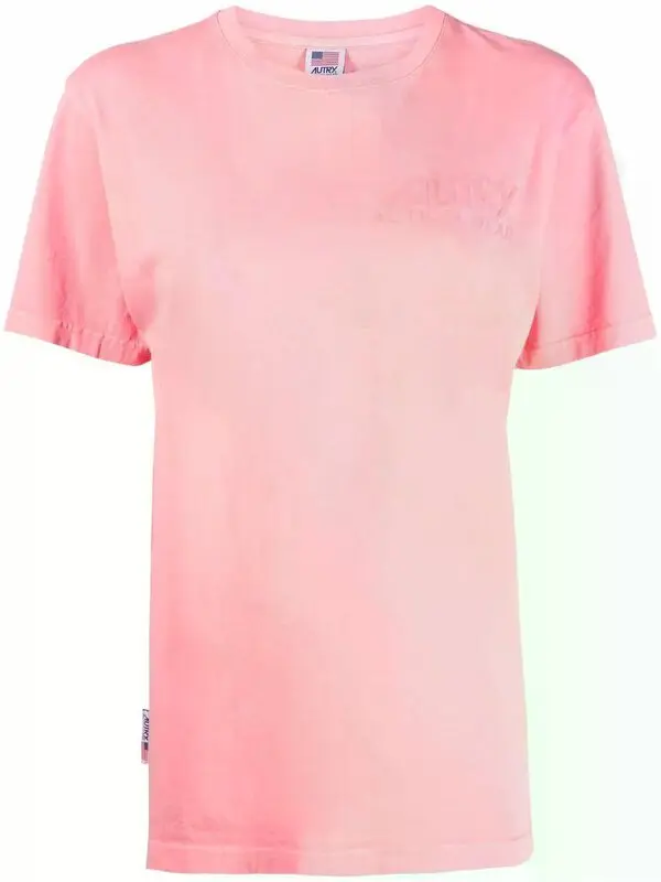 AUTRY Cotton T-shirt With Embossed Logo
