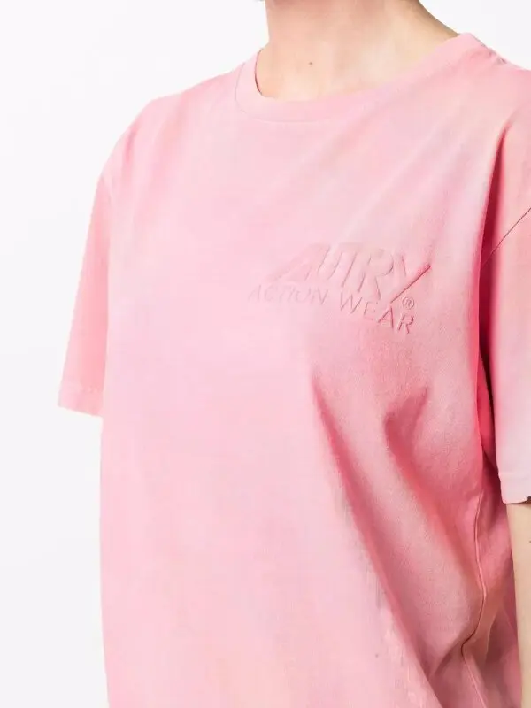 AUTRY Cotton T-shirt With Embossed Logo