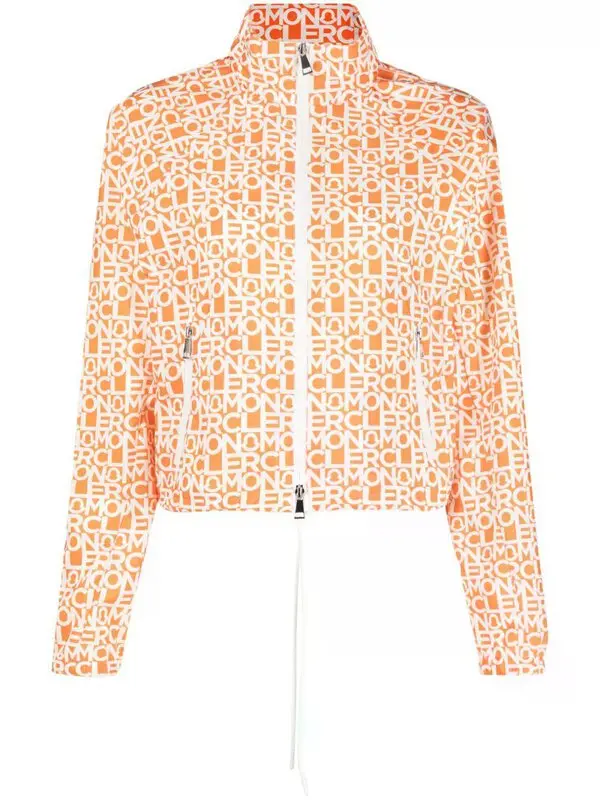 Moncler Alose Logo-print Jacket - Orange