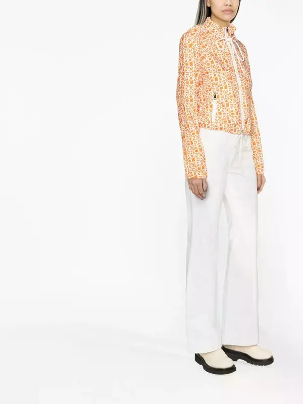 Moncler Alose Logo-print Jacket - Orange