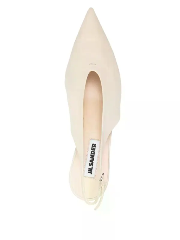 JIL SANDER 40mm Leather Pumps - Neutrals