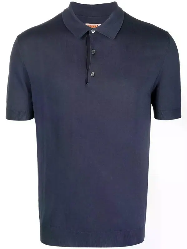BARACUTA Short-sleeved Polo Shirt - Blue
