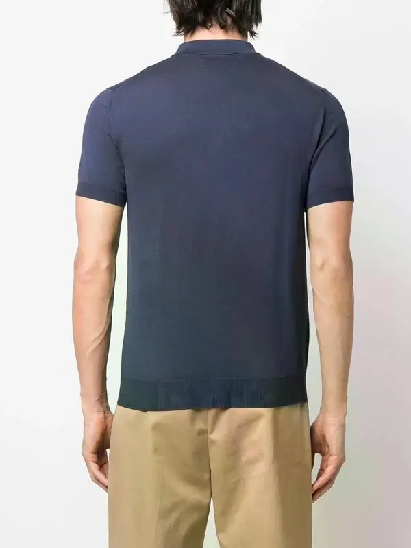 BARACUTA Short-sleeved Polo Shirt - Blue