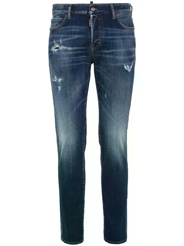 Dsquared2 Distressed Skinny Jeans - Blue