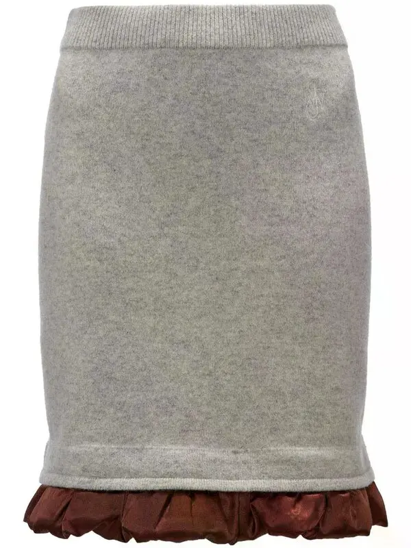 JW Anderson Satin-trimmed Mini Skirt