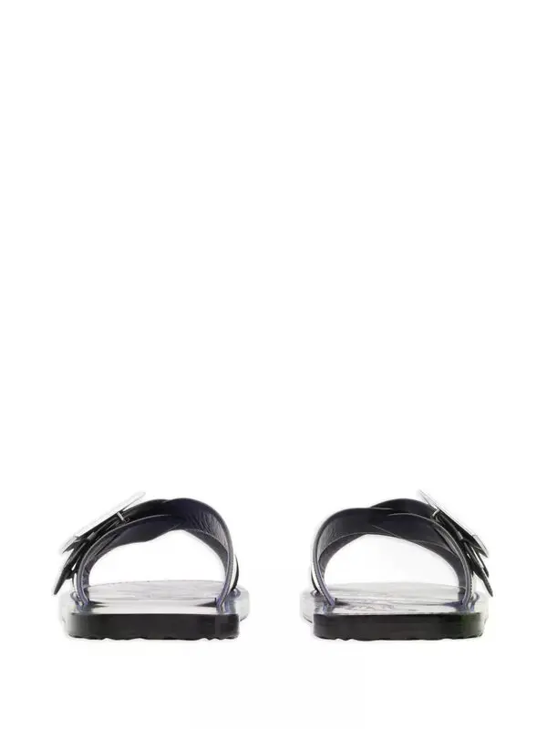 Burberry Strip Shield Leather Slides